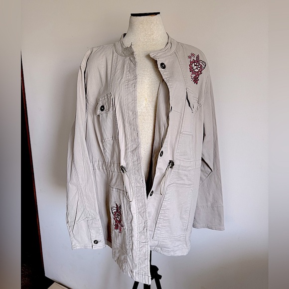 Capsule | Jackets & Coats | Capsule Off White Light Tan Cargo Safari ...